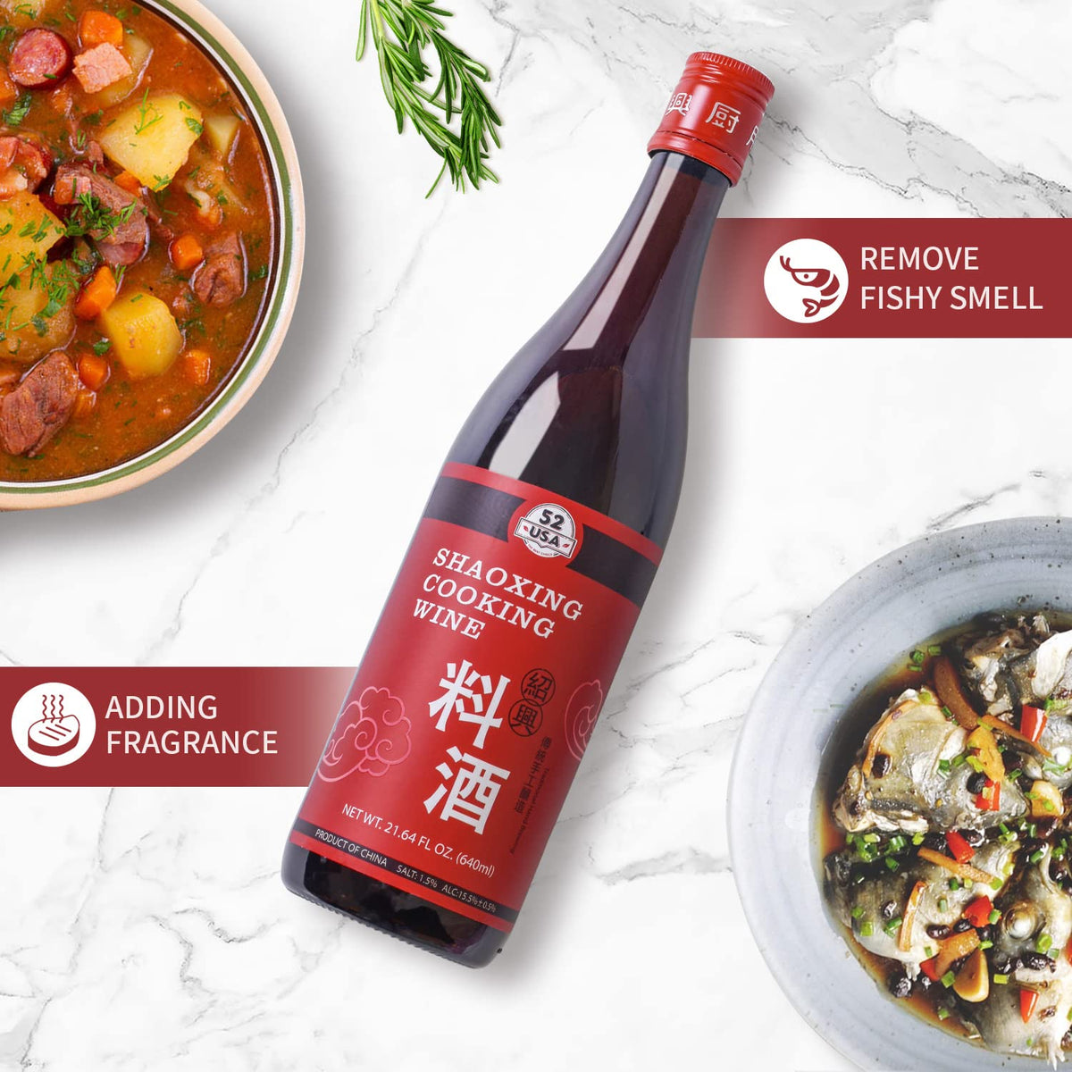 52USA Regular Shaoxing Cooking Wine – Heivy